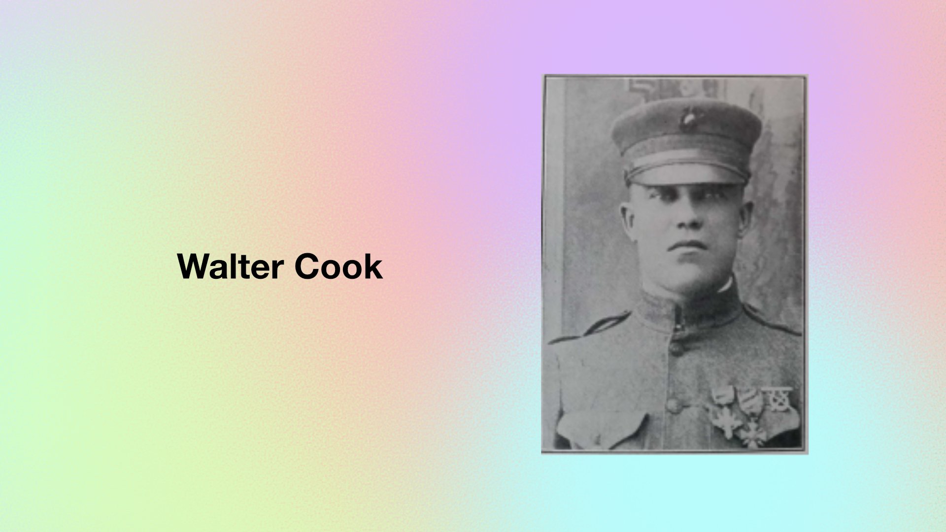 Blasts from the Past: Walter Cook